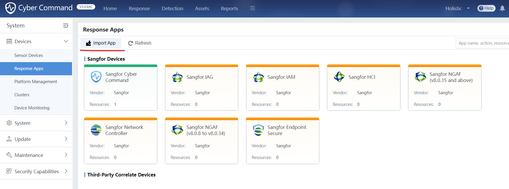 การเพิ่ม Response App บน Cyber Command – บริษัท ซังฟอร์ เทคโนโลยี ...