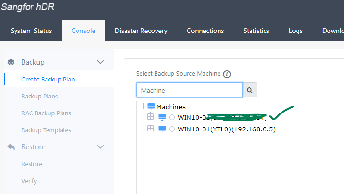 การทำ Backup server ไปยัง MCS (Manage Cloud Service Sangfor)โดยใช้ SCMT หรือ hDR – บริษัท ซังฟอร ...