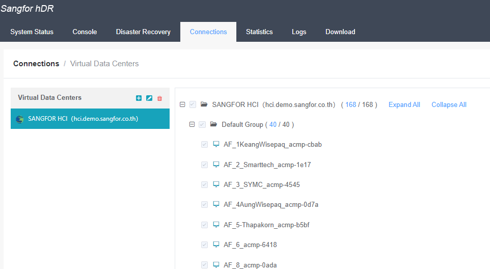 การทำ DR แบบ VM Synchronous โดยใช้ Tools hDR sangfor – บริษัท ซังฟอร์ ...
