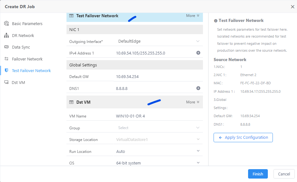 การทำ DR แบบ VM Synchronous โดยใช้ Tools hDR sangfor – บริษัท ซังฟอร์ ...