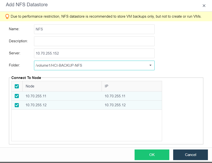 วิธีการเพิ่ม NAS other storage แบบ NFS – บริษัท ซังฟอร์ เทคโนโลยี (ประเทศไทย) จำกัด