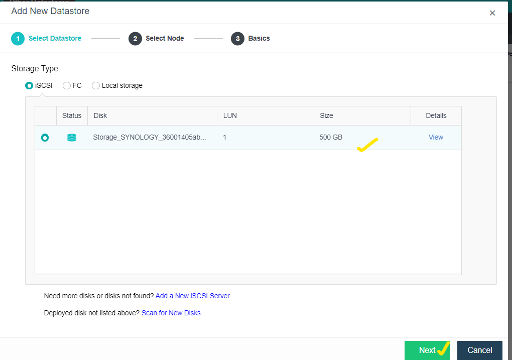 วิธี Add other storage iscsi ที่ HCI sangfor – บริษัท ซังฟอร์ เทคโนโลยี ...