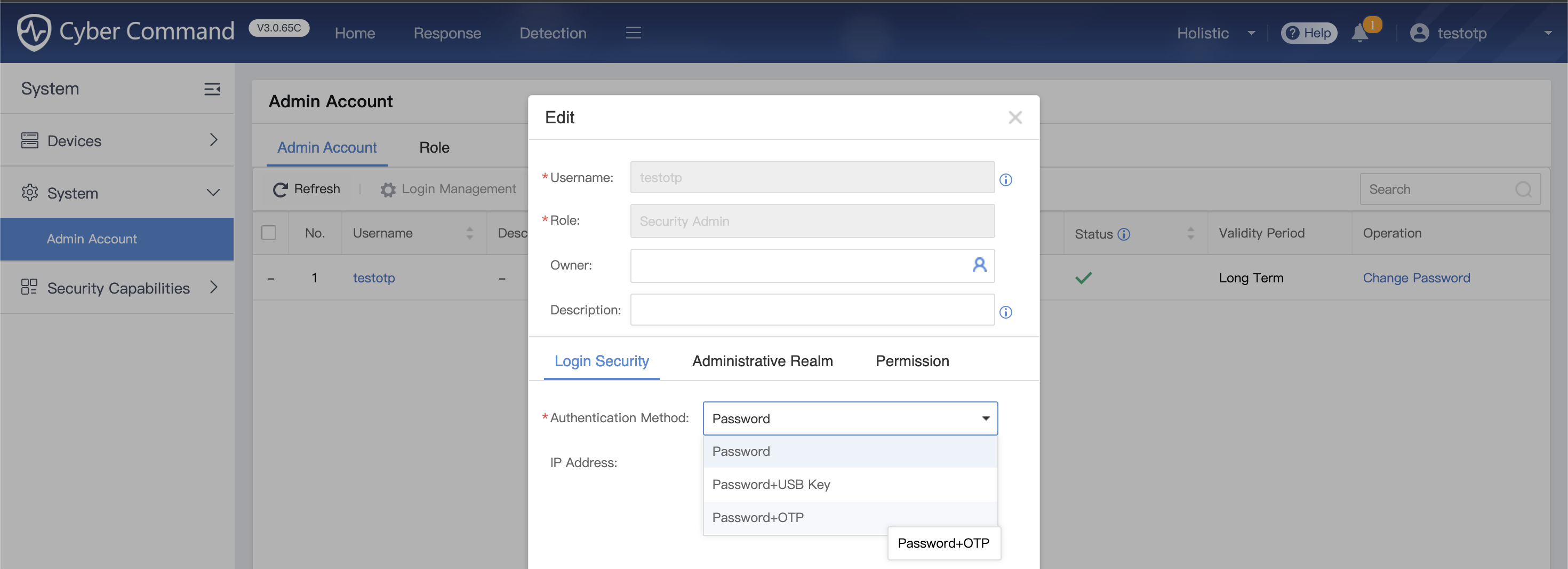 การทำ Authentication บนอุปกรณ์ Sangfor Cyber Command ด้วย Password ...