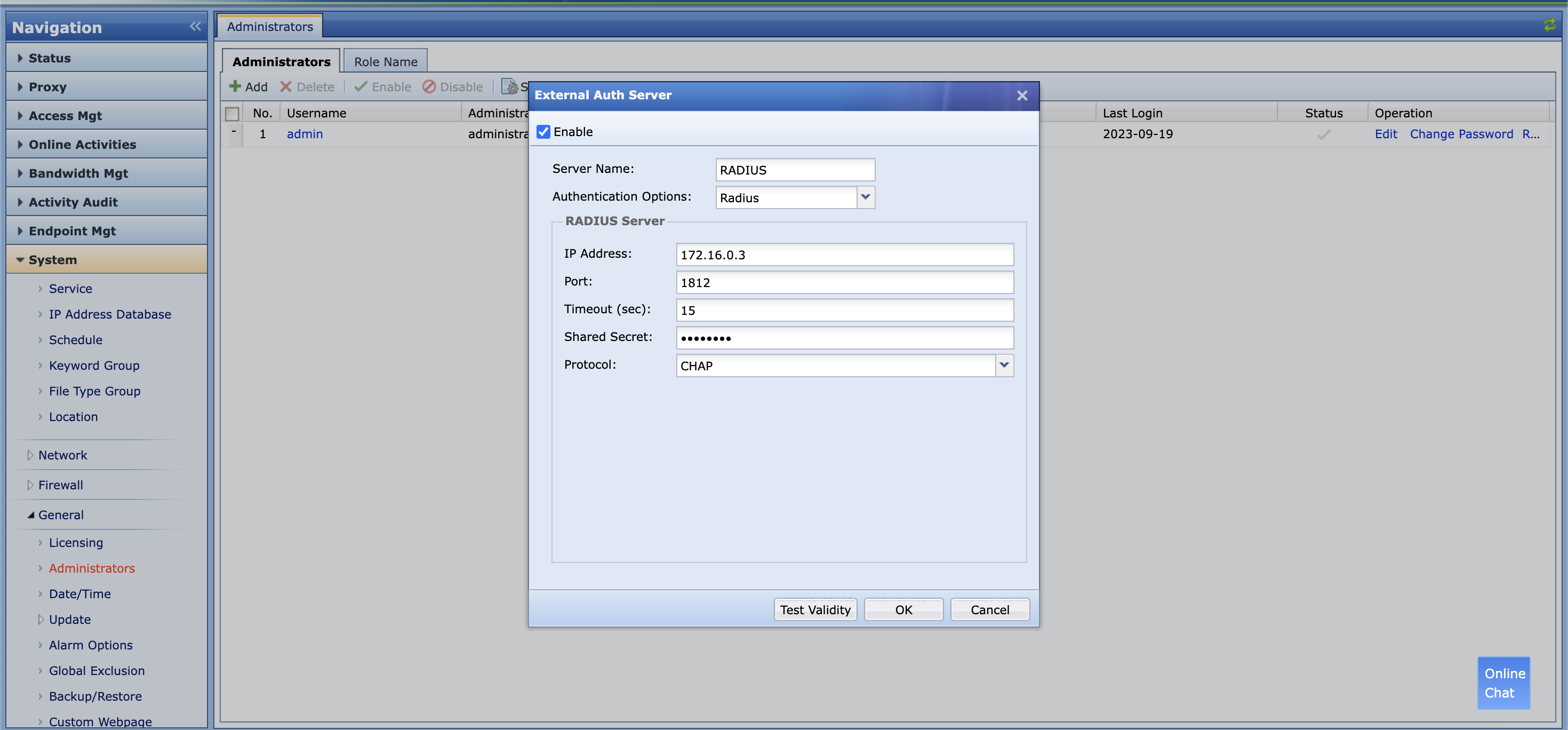 การ Log In เข้า Sangfor IAG (Management Console) โดย External Auth ...