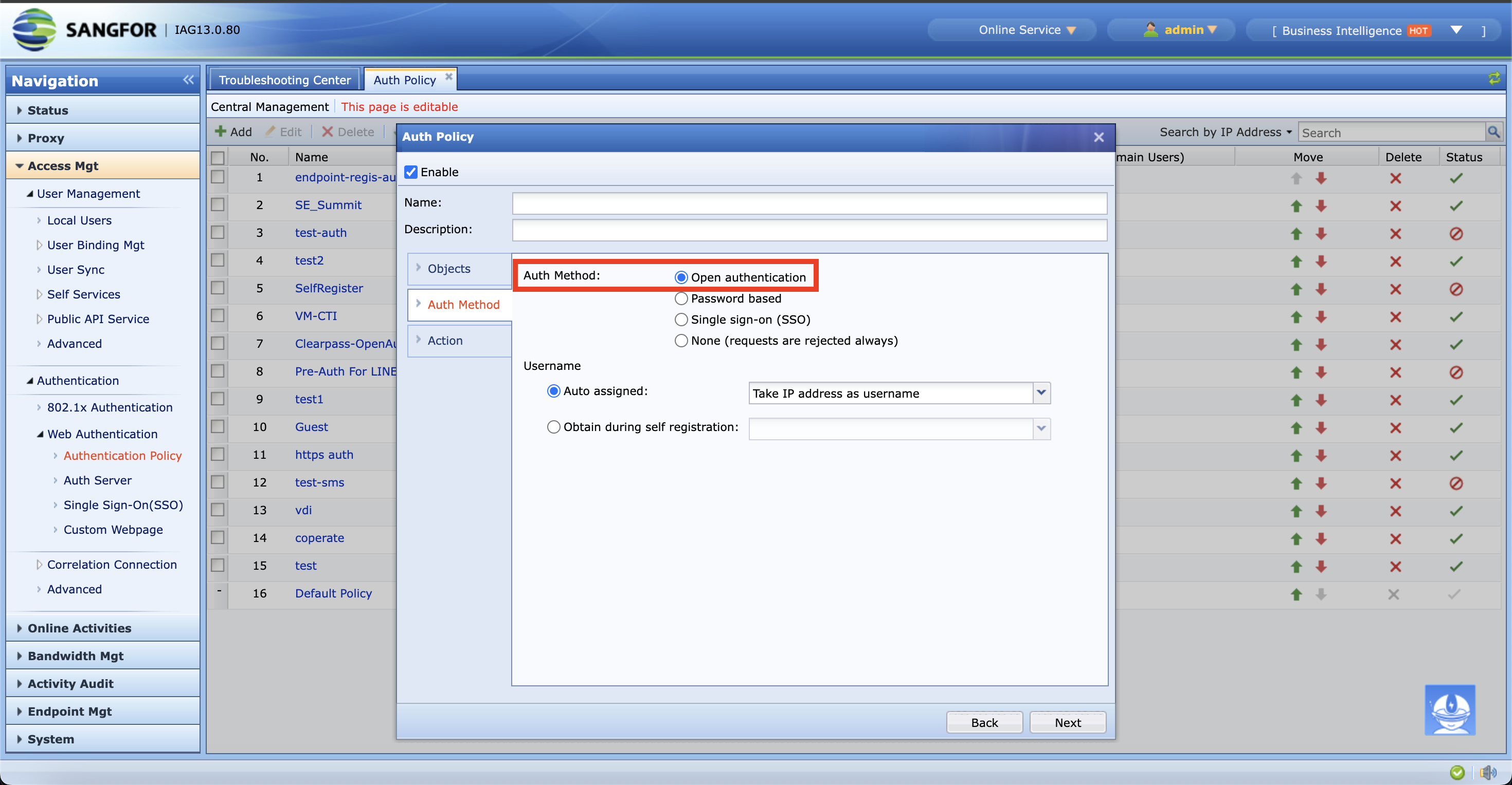 การทำ Auto Authentication (Bypass Captive Portal) บน Sangfor IAG ...