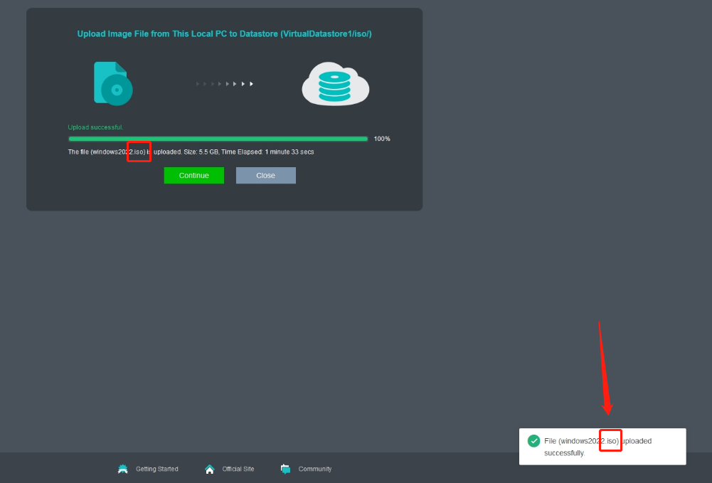 ไม่สามารถ Upload File ISO ขึ้น HCI ได้ – บริษัท ซังฟอร์ เทคโนโลยี (ประเทศไทย) จำกัด