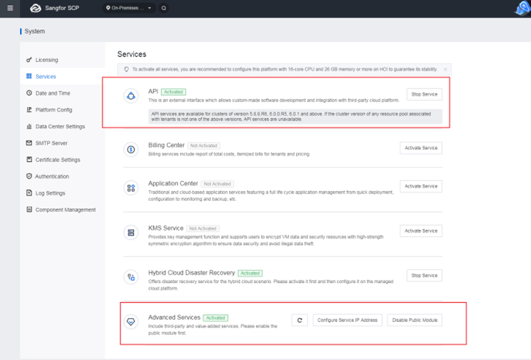 Cloud Interconnect สร้างช่องสัญญาณเครือข่ายระหว่าง Private HCI และ Sangfor Managed Cloud (MCS ...