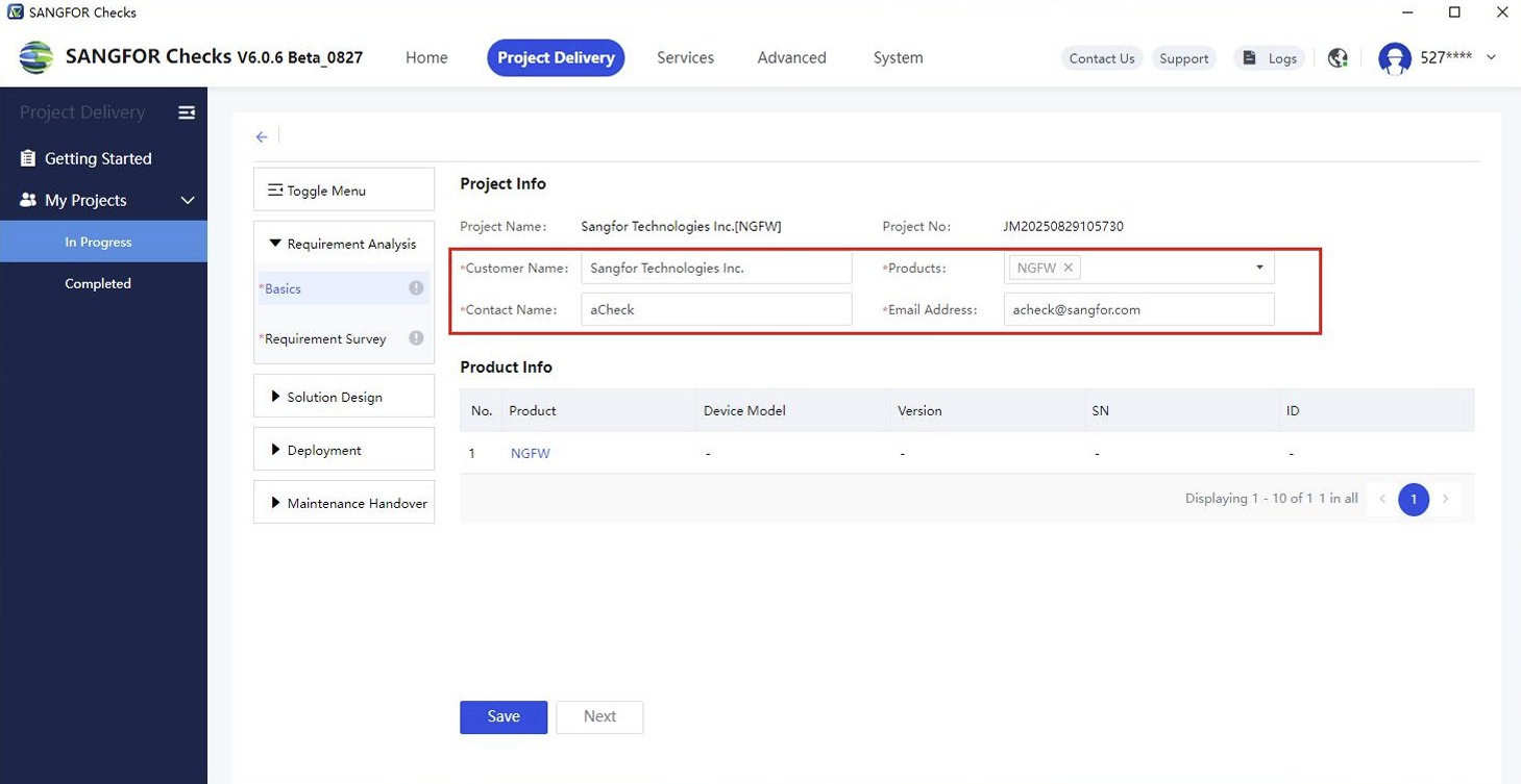 คู่มือการสร้างรายงาน Project Delivery ด้วย Sangfor Checks – บริษัท ซังฟ ...